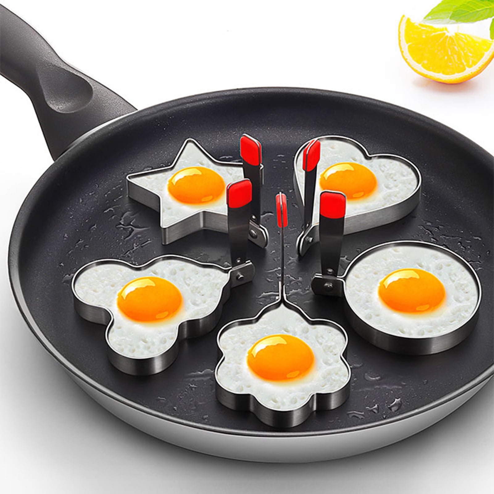 Fried Egg Mold Creative Shape Non-Stick Ergonomic Handle High ...