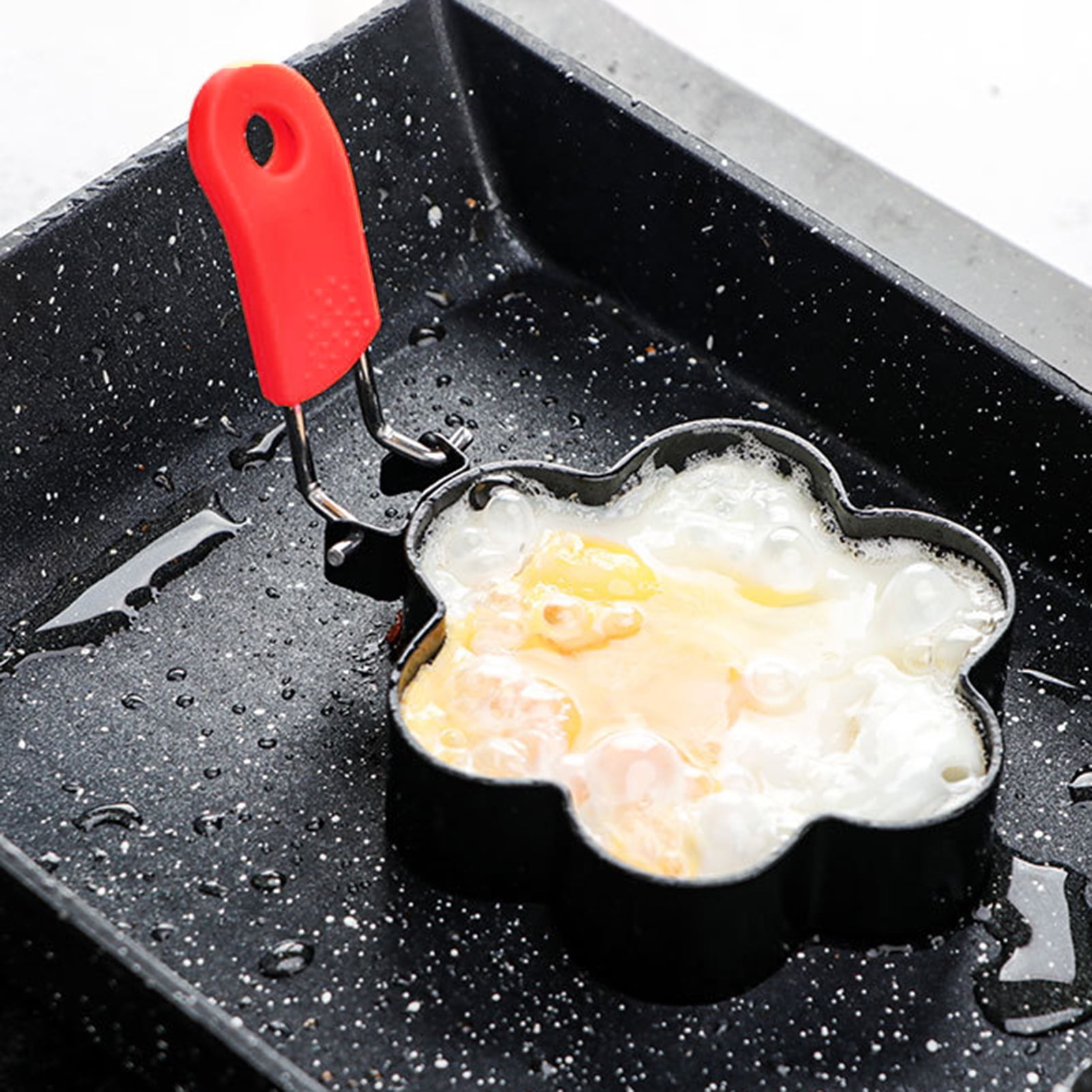 Fried Egg Rings, Pancake Mold Maker with Handle, Egg Mold Non Stick for ...