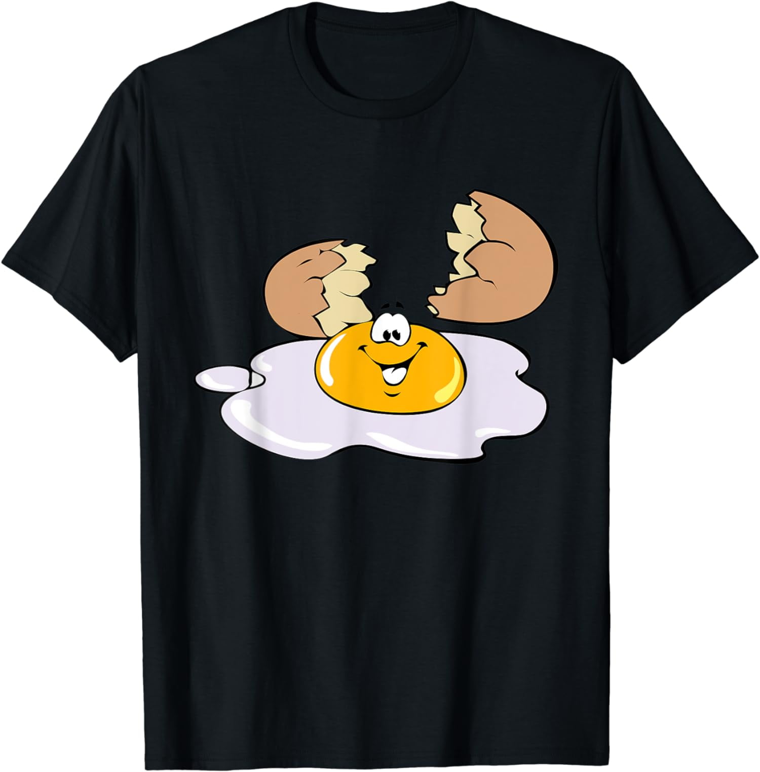 Fried Egg Shirt - Sunny Side Up T-Shirt Happy Face Egg - Walmart.com