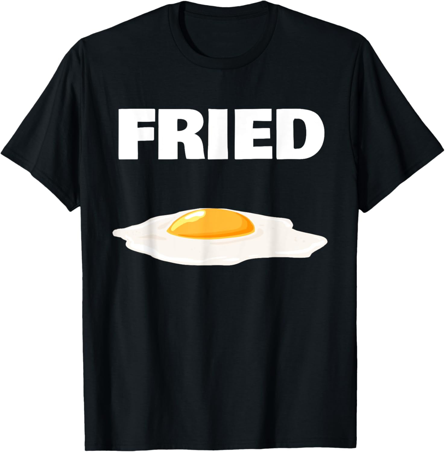 Fried Egg T-Shirt men and women can wear, black, white, gifts - Walmart.com