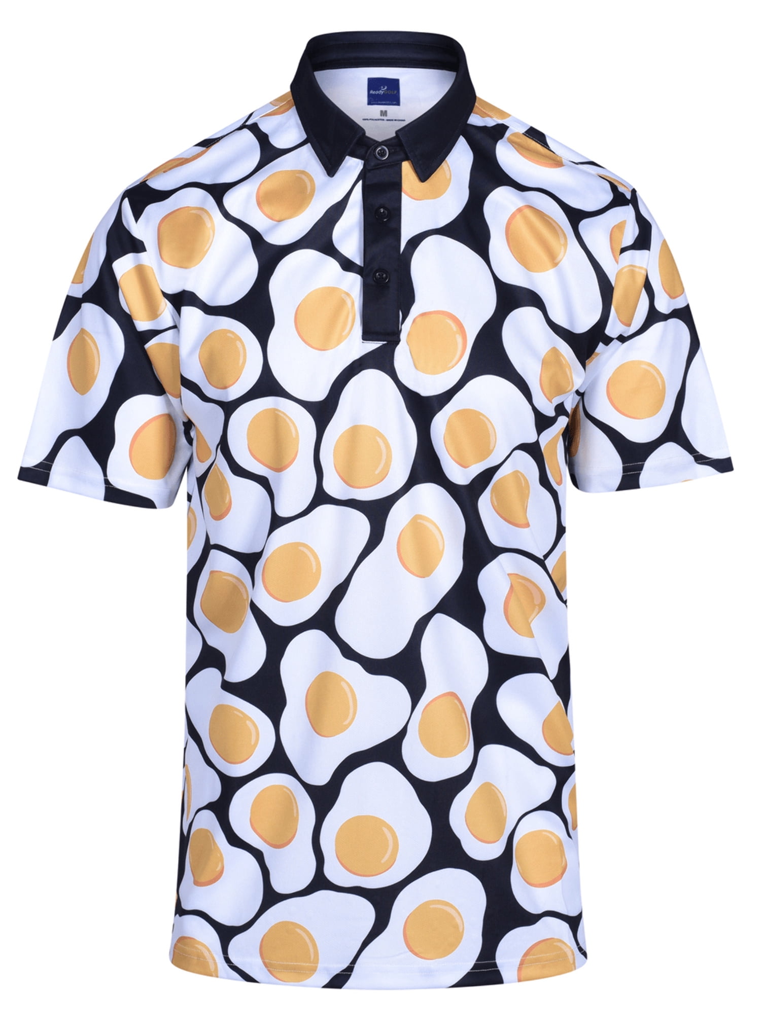 Fried Eggs Mens Golf Polo Shirt by ReadyGOLF - Walmart.com