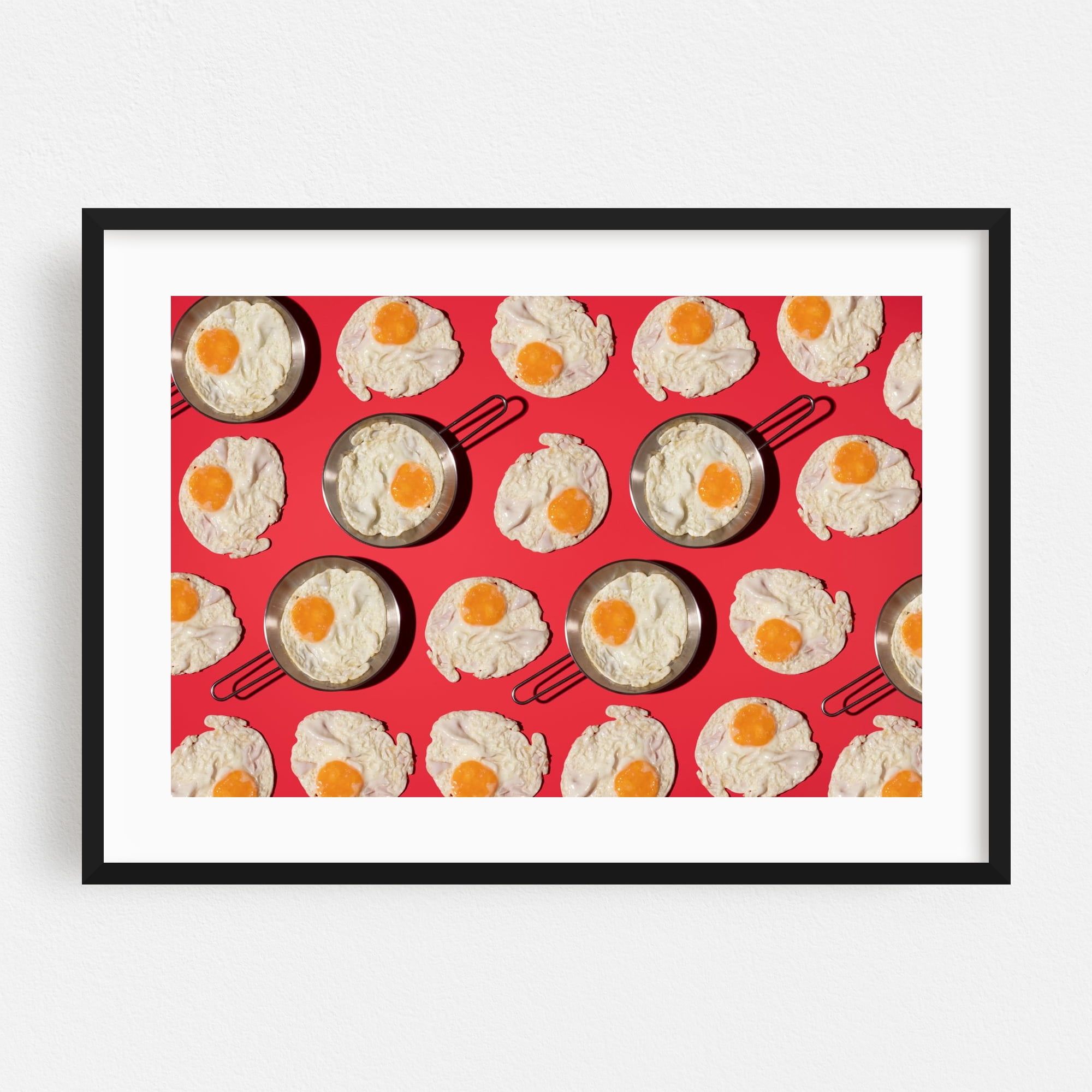 Fried Eggs pattern - Photography Pop Art Modern Art Humor Kitchen Decor ...