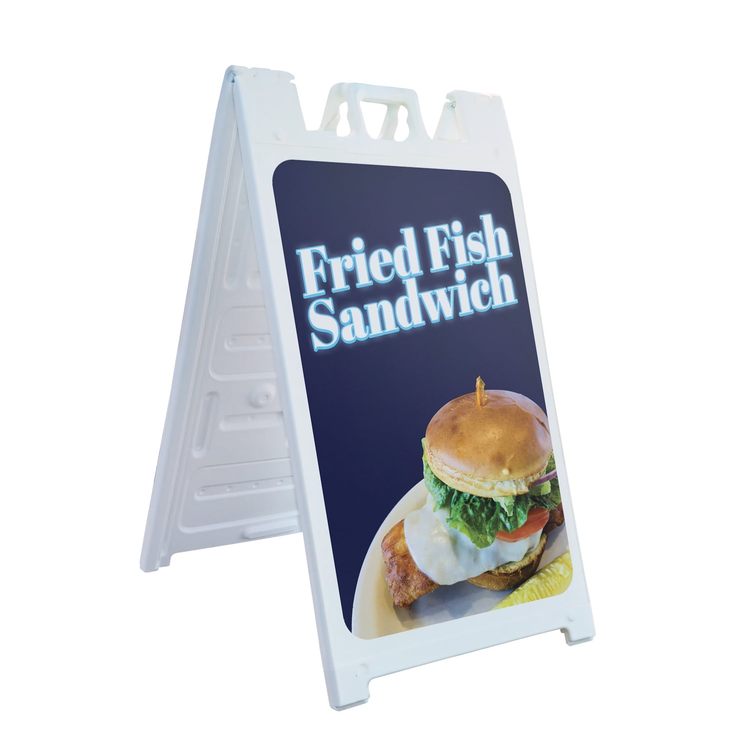 Fried Fish Sandwich 24" x 36" Double Sided A-Frame Sidewalk Sign ...