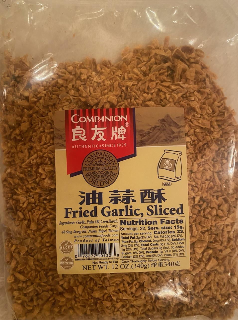 Companion Fried Minced Garlic, 12 oz Bag, Flavorful and Aromatic ...