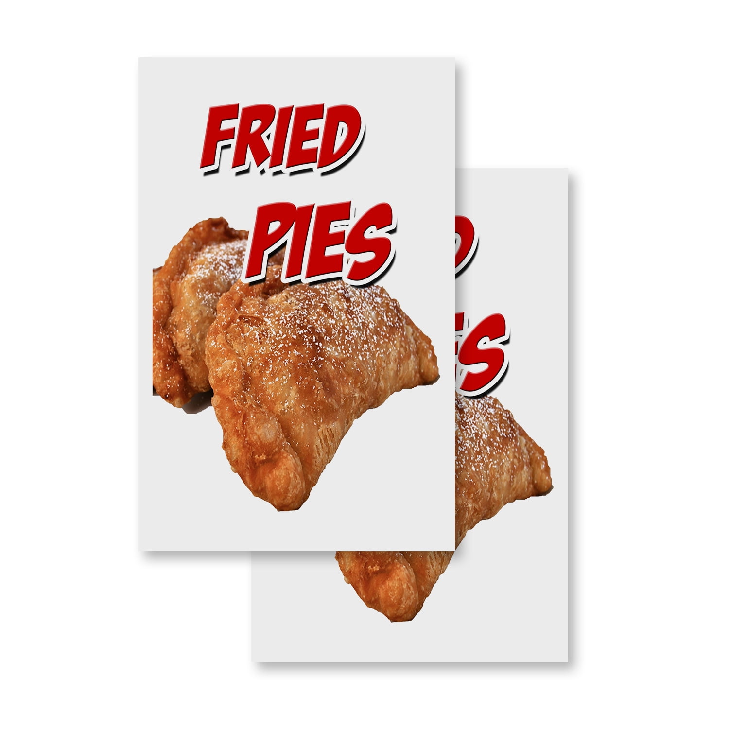 Fried Pies (2-PACK) 24" x 36" Vinyl Decals | Sign Insert Peel & Stick ...