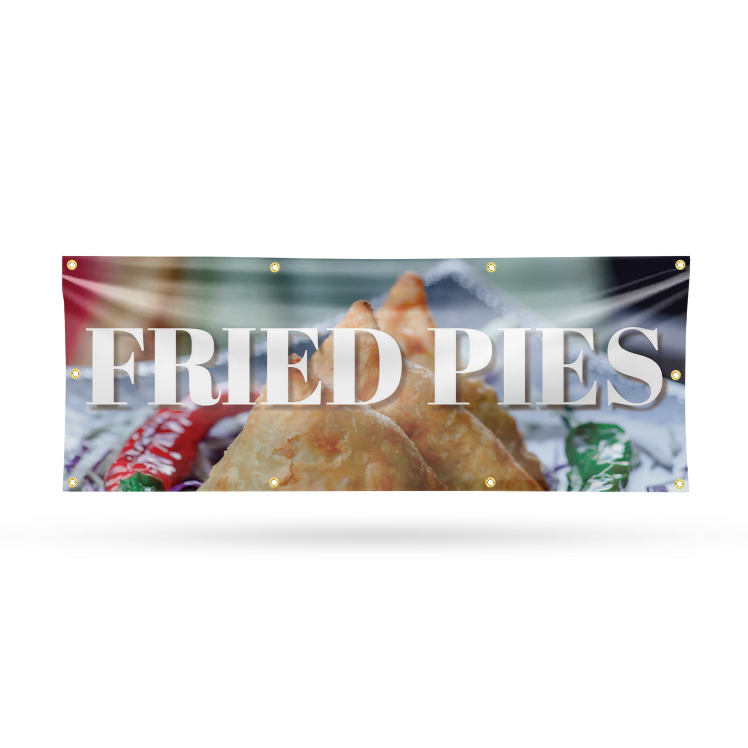 Fried Pies Banner Sign 36 Inch x 96 Inch | 13 oz Vinyl with Metal ...