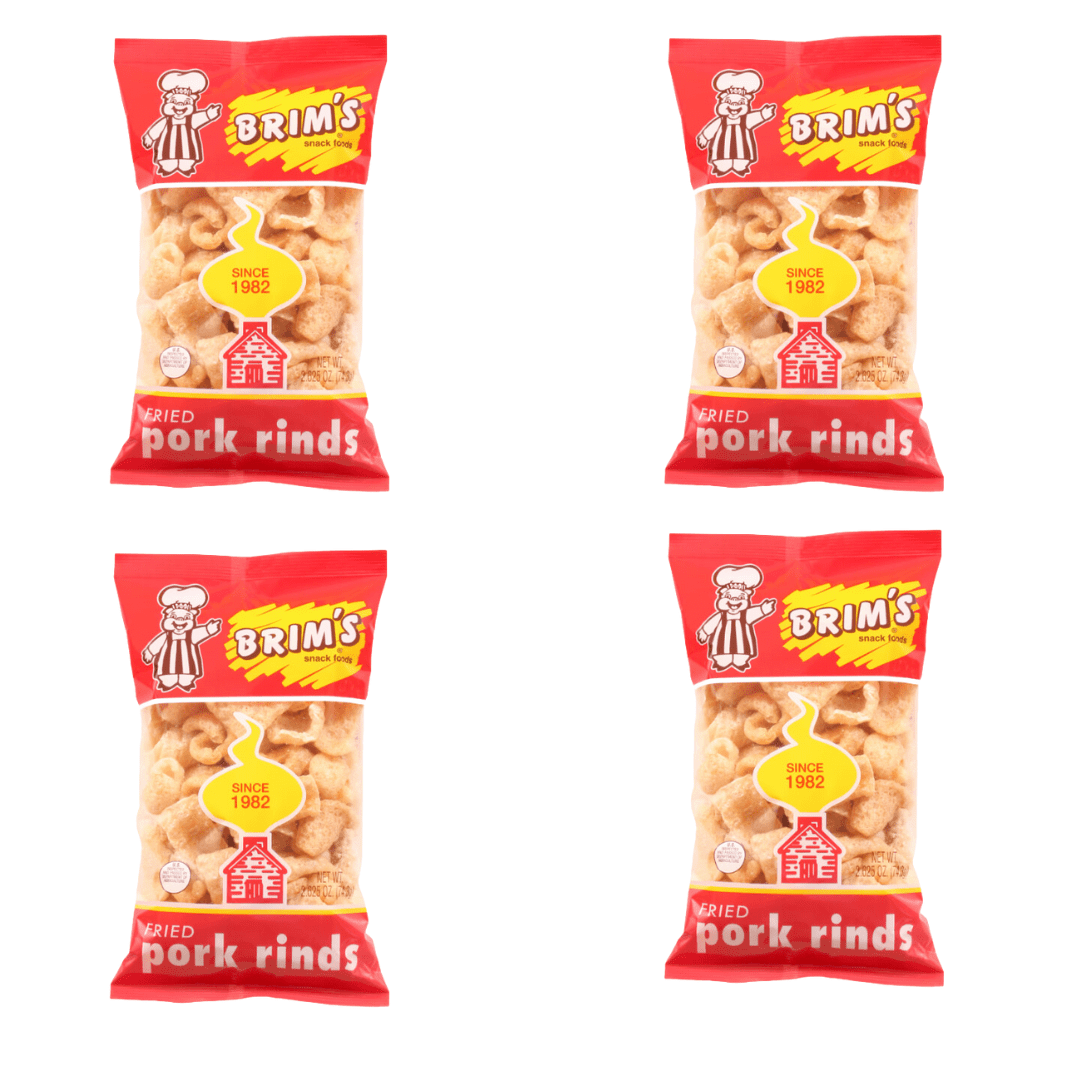 Fried Pork Rinds - 4 Pack Crunchy Original Flavorful Snack, High ...