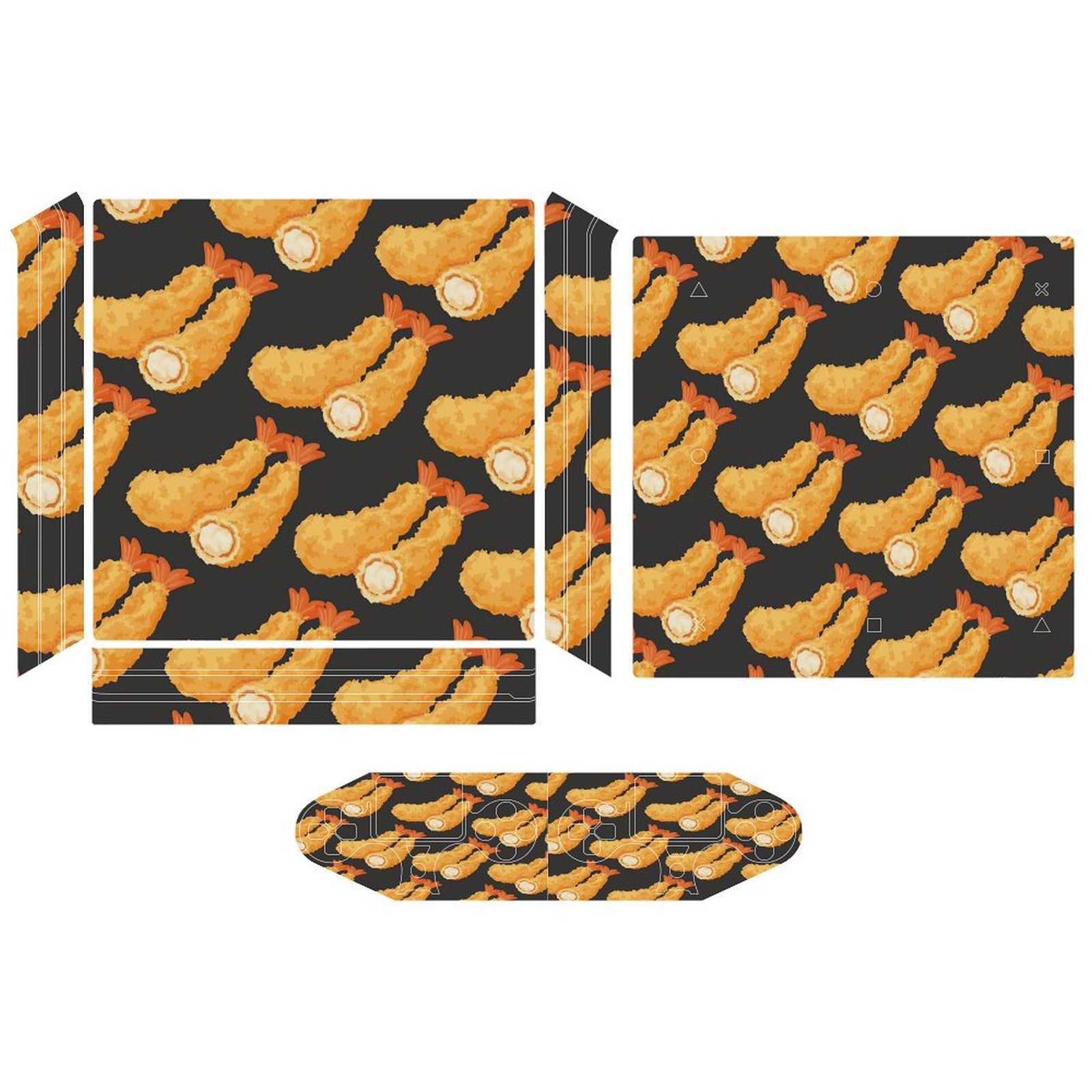 Fried Shrimp PS4 Pro/PS4 Slim Skin Sticker For Console And Controller ...