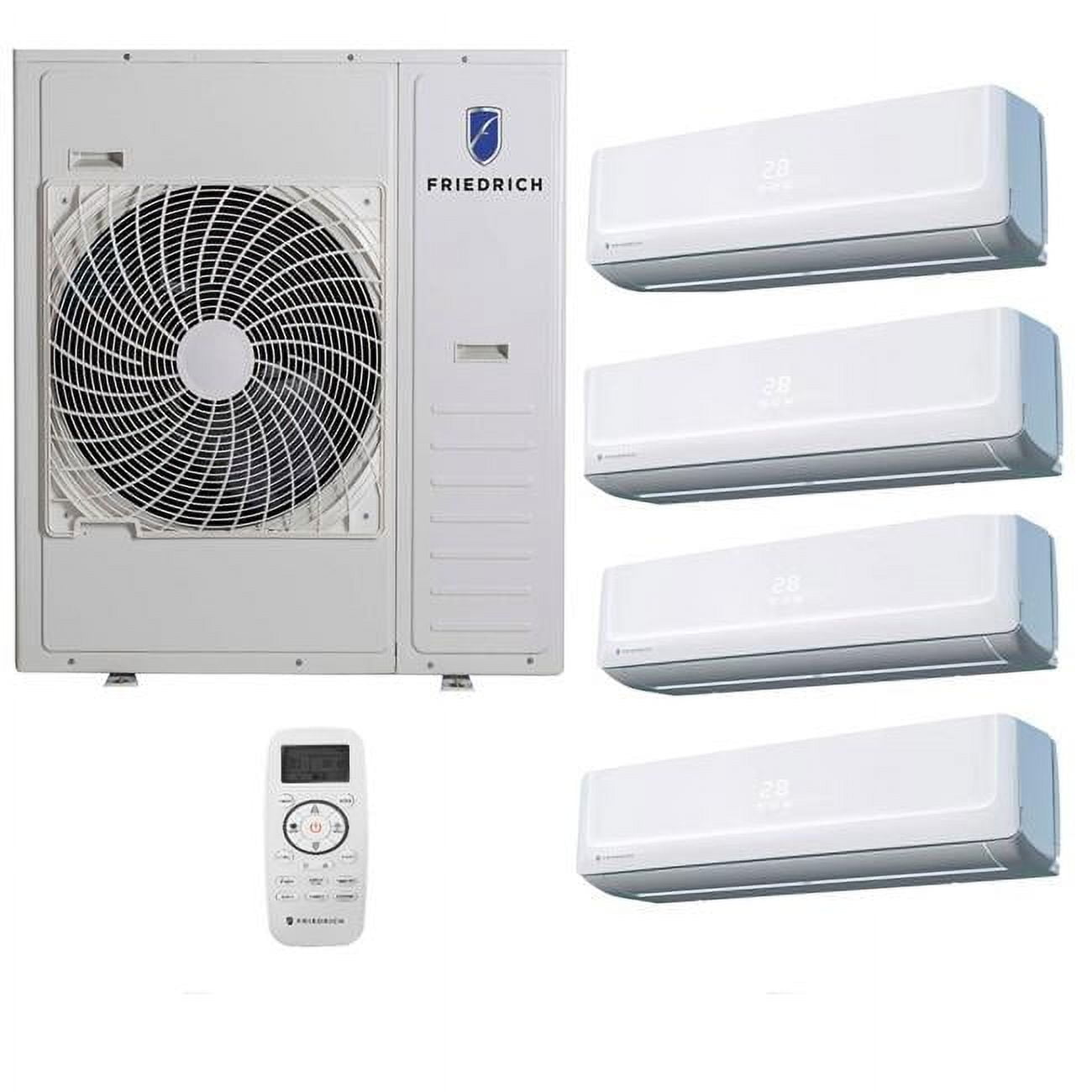 Friedrich Air Conditioning 292935 Quad Zone Ductless Heat Pump Split ...