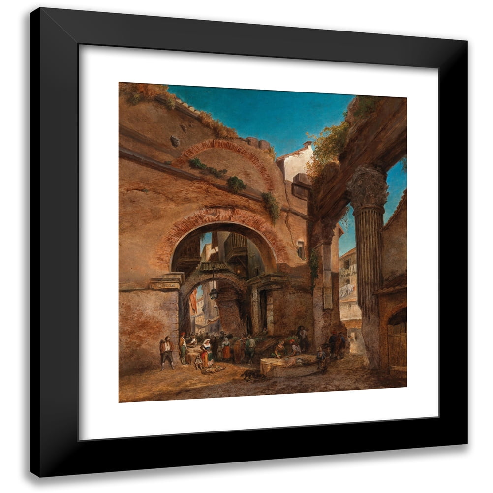 Friedrich Loos 15x16 Black Modern Framed Museum Art Print Titled - Rome ...