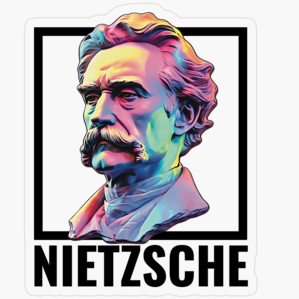 Friedrich Nietzsche Philosopher Portrait Transparent Stickerphone Decal ...