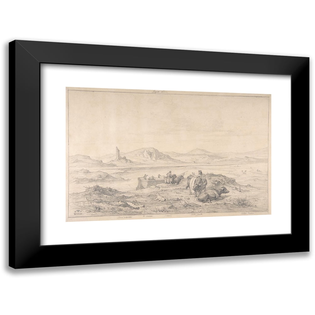 Friedrich Preller the Elder 18x13 Black Modern Framed Museum Art Print ...