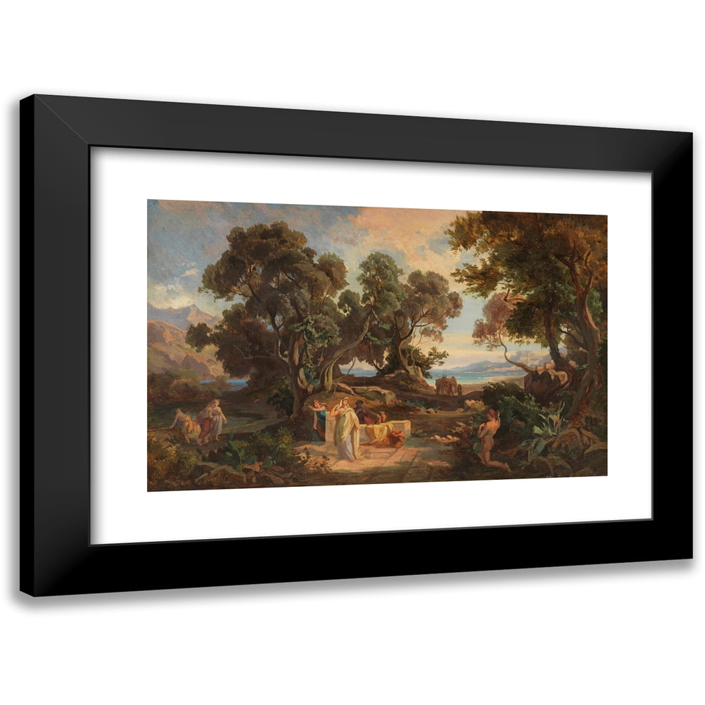 Friedrich Preller the Elder 14x11 Black Modern Framed Museum Art Print ...