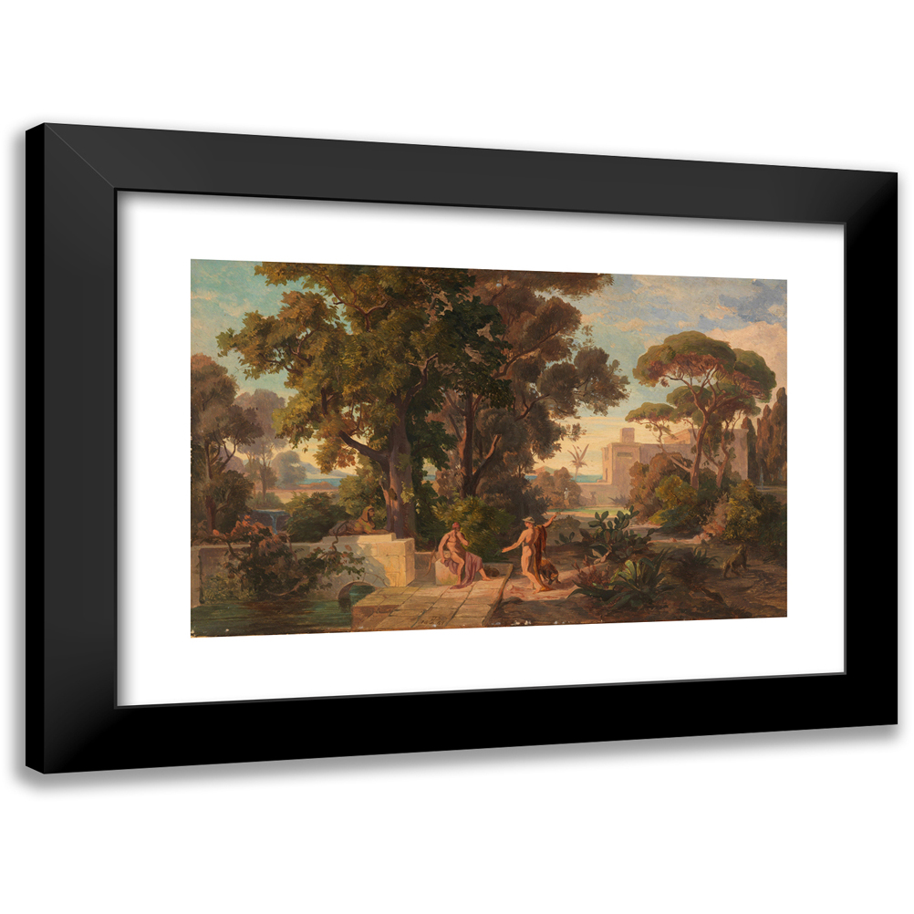 Friedrich Preller the Elder 14x11 Black Modern Framed Museum Art Print ...