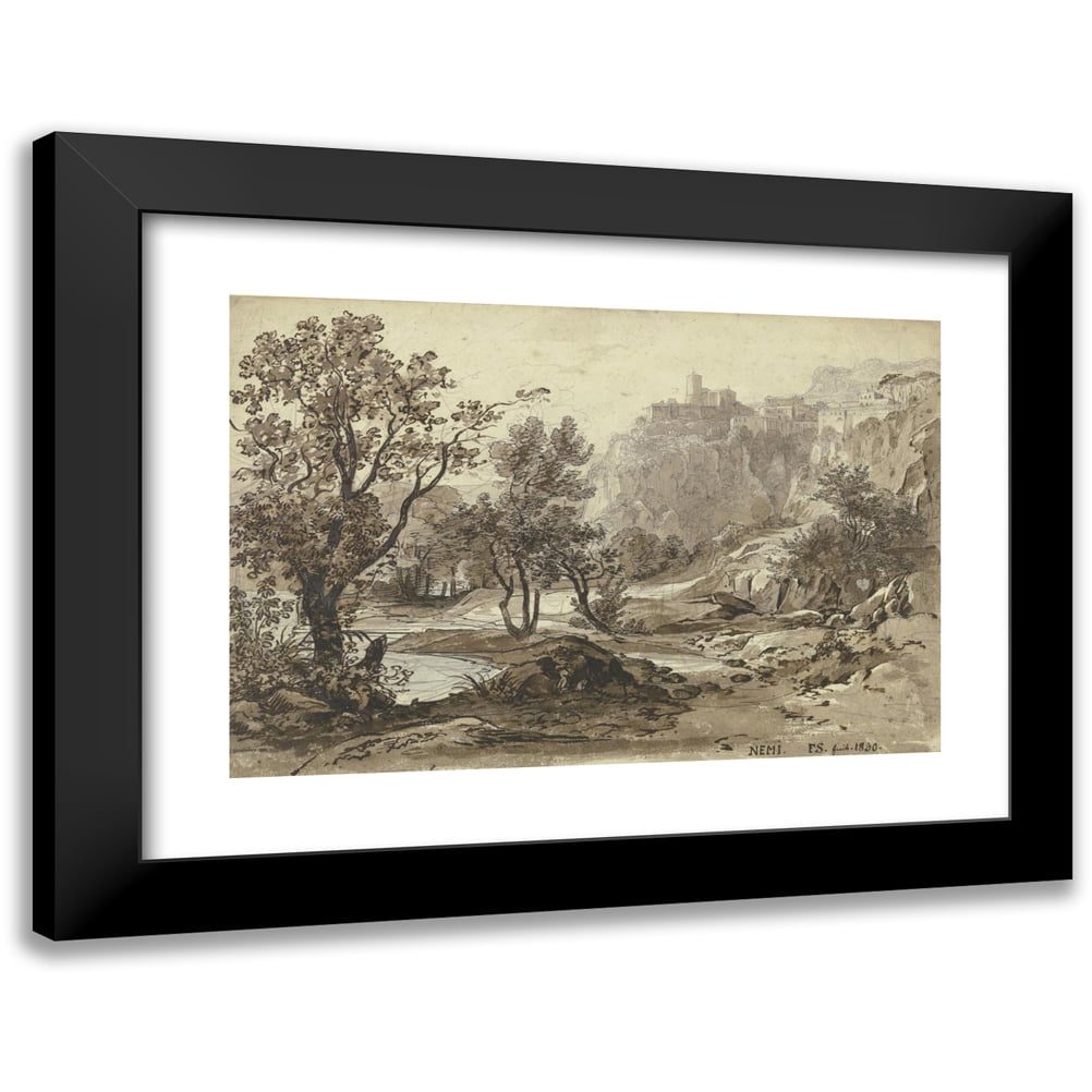 Friedrich Salathé 24x18 Black Modern Framed Museum Art Print Titled ...