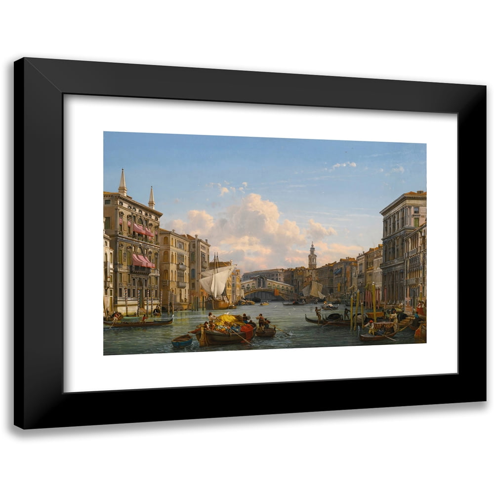 Friedrich von Nerly 18x14 Black Modern Framed Museum Art Print Titled ...