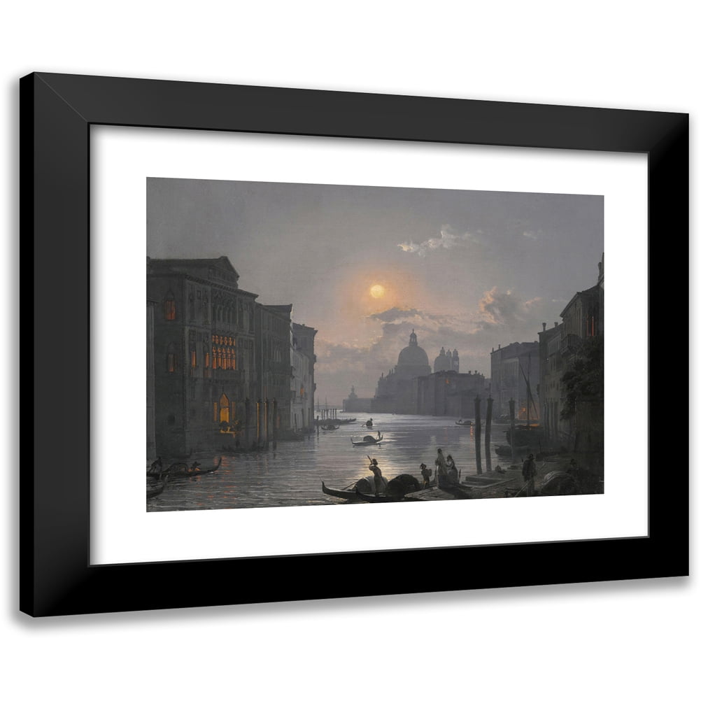 Friedrich von Nerly 18x14 Black Modern Framed Museum Art Print Titled ...