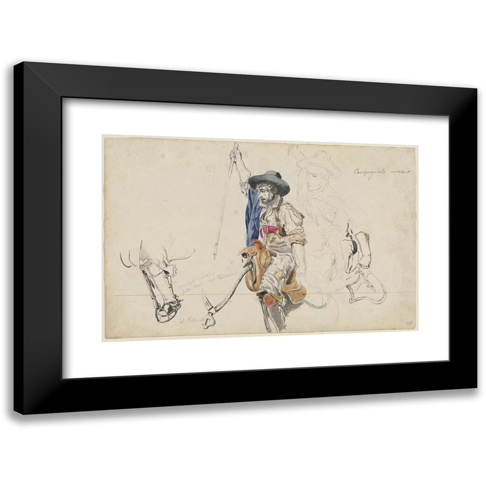 Friedrich von Nerly 24x17 Black Modern Framed Museum Art Print Titled ...
