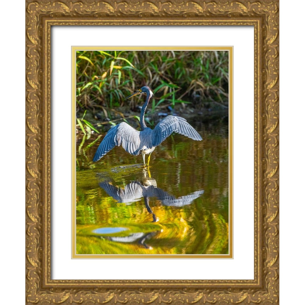 Friel, Bernard 15x18 Gold Ornate Wood Framed with Double Matting Museum ...