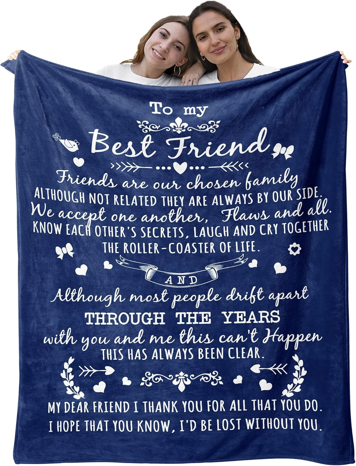 Friend Blanket "40x50" Friendship Flannel Throw Blanket Best Friend ...