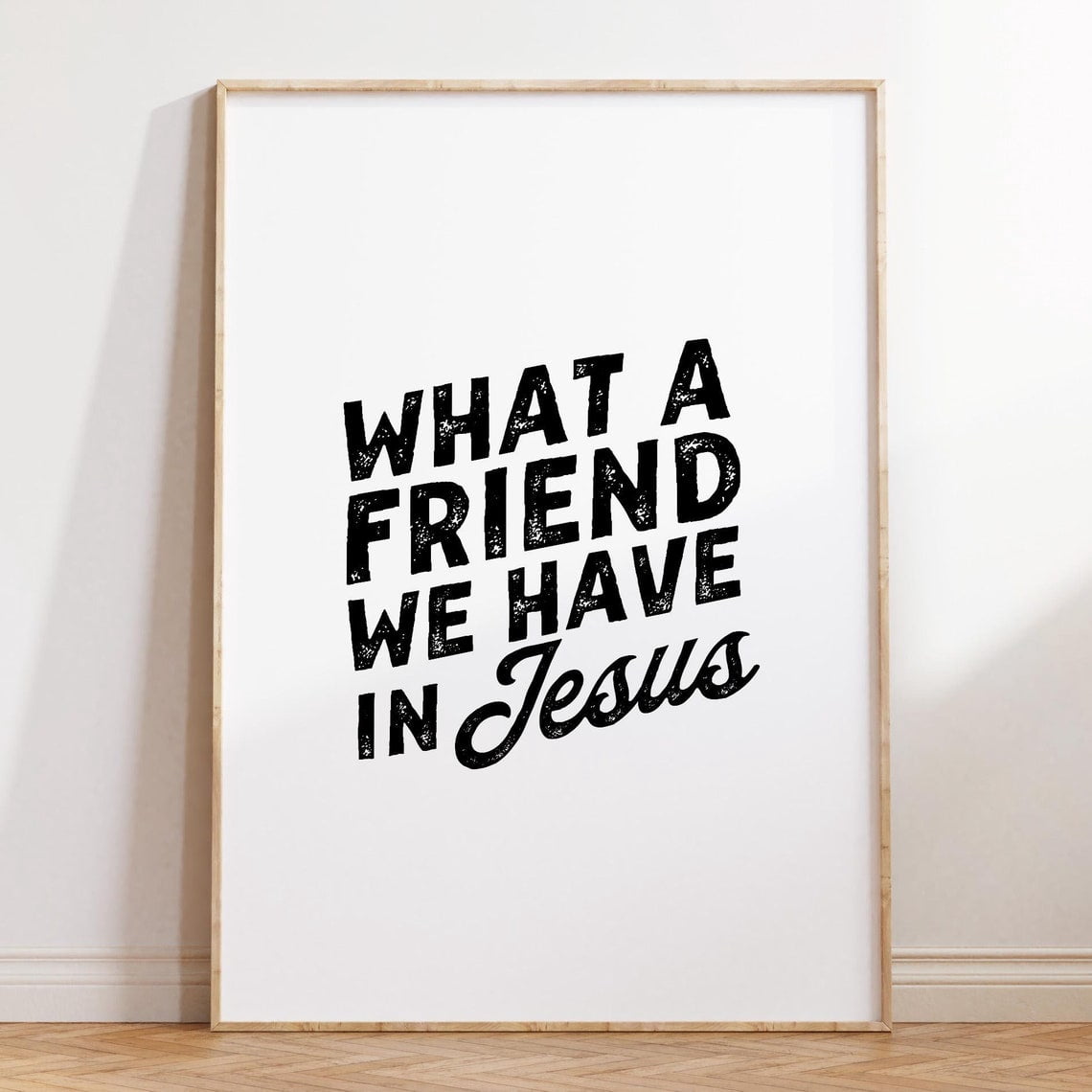 What A Friend We Have In Jesus Christian Wall Art Modern Bible Verse ...