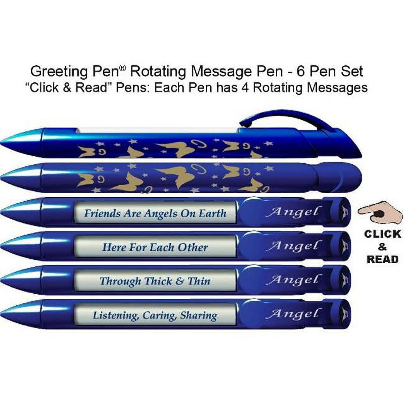 Friend Pen 36513 Angel Friend Pen With Rotating Messages, Pack of 6 ...