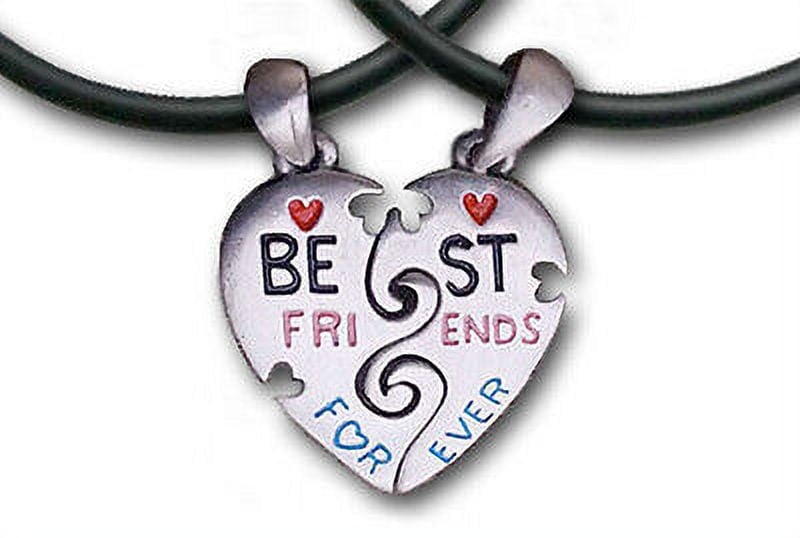 Friend Shack - Best Friends Forever BFF - Color Split Heart Friendship ...