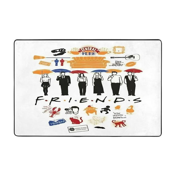 Friend TV Show Area Rug Cartoon Rug Modern 3D Digital Print Large ...