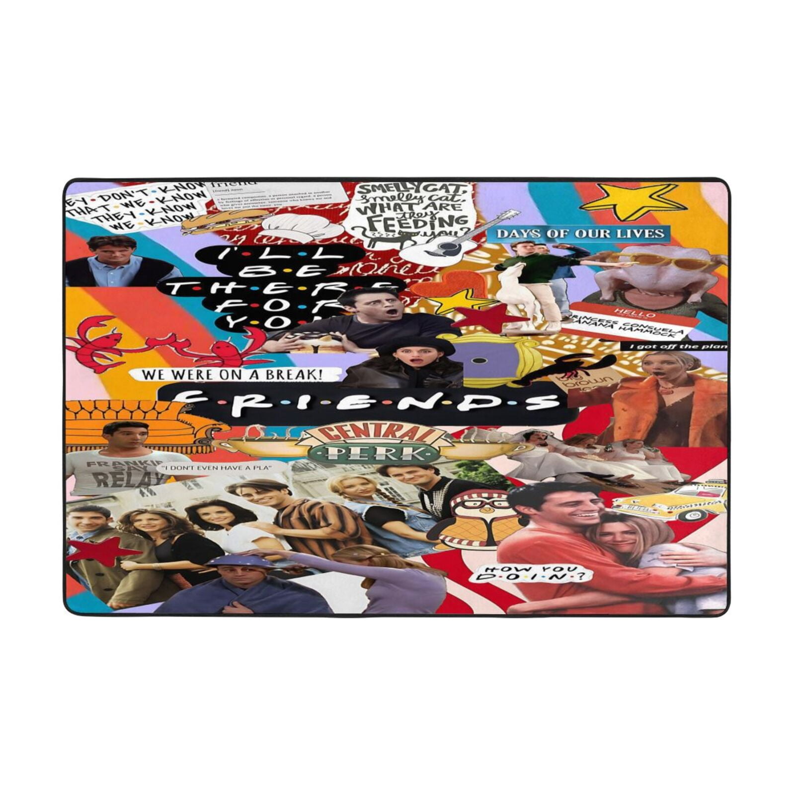 Friend TV Show Area Rug Cartoon Rug Modern 3D Digital Print Large ...