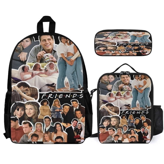 Friend TV Show Backpack Set 16.5In Backpacks with Pencil Case Lunch Bag ...
