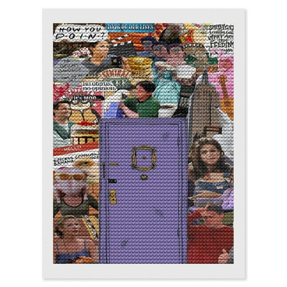 Friend TV Show Diamond Art Kits for Adults Kids,DIY 5D Round Full Drill ...
