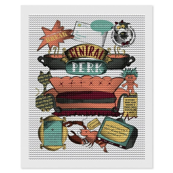 Friend TV Show Diamond Art Kits for Adults Kids,DIY 5D Round Full Drill ...