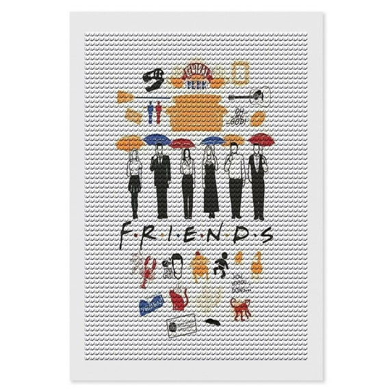 Friend TV Show Diamond Art Kits for Adults Kids,DIY 5D Round Full Drill ...
