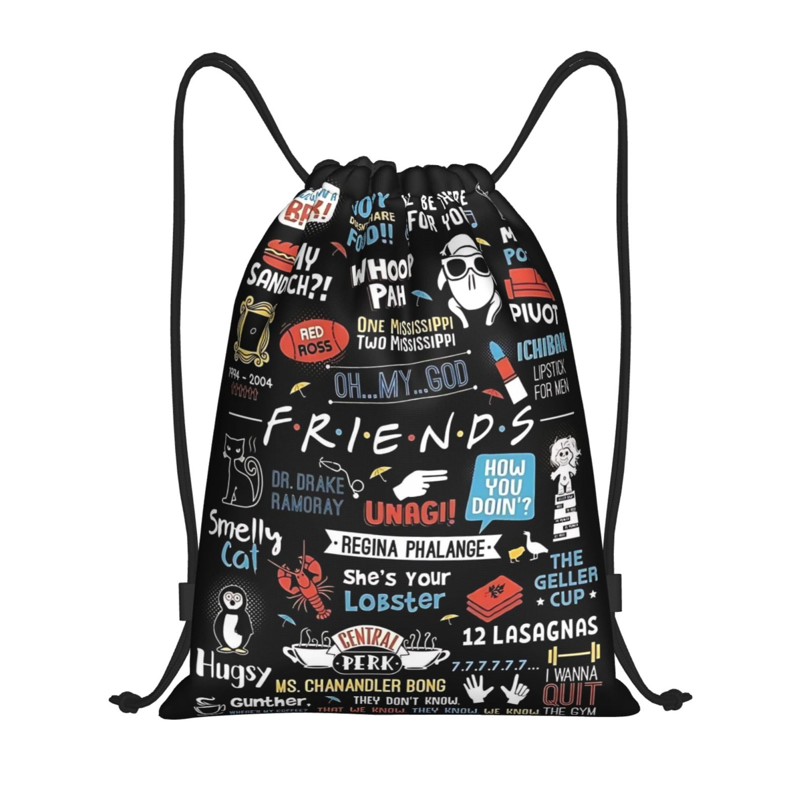 Friend TV Show Drawstring Bags Large Capacity Shopping Bag Durable ...