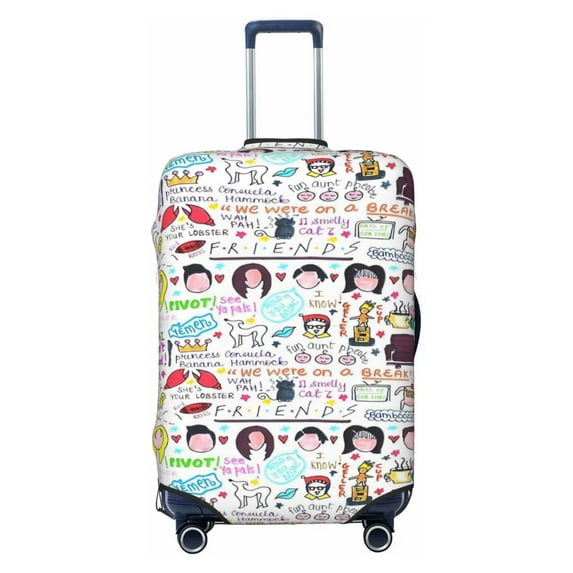 Friend TV Show Luggage Suitcase Covers Elastic Washable Fashion Luggage ...
