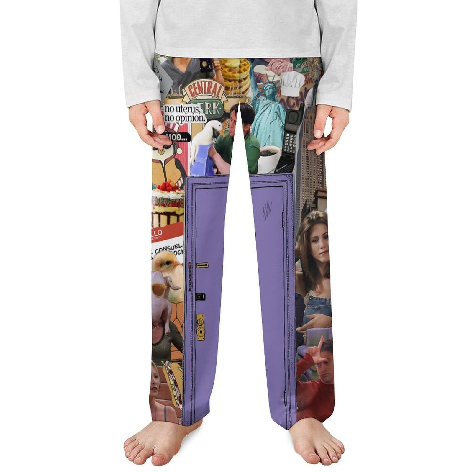 Friend TV Show Pajama Pants Cartoon Casual Lounge PJ Bottoms with ...