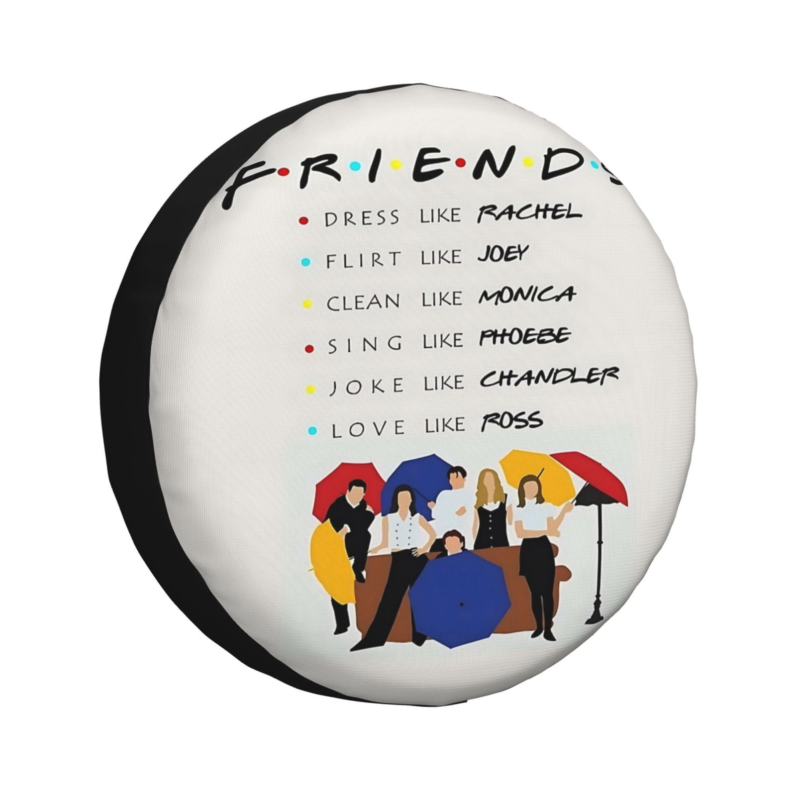 Friend TV Show Tire Cover Cartoon Weatherproof Universal Wheel ...