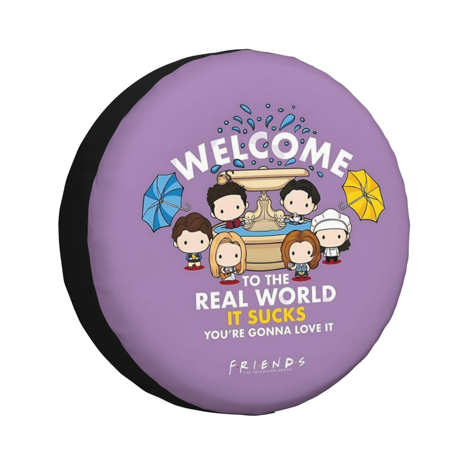 Friend TV Show Tire Cover Cartoon Weatherproof Universal Wheel ...