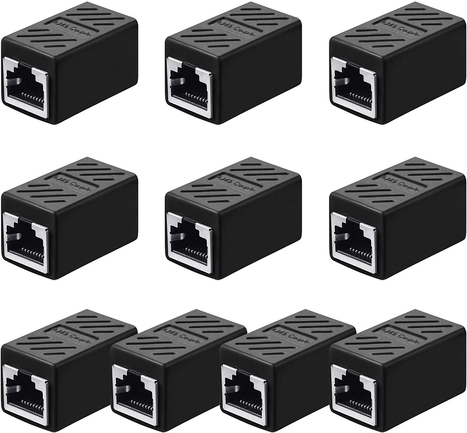 Frienda 10 Pieces RJ45 Coupler, Ethernet Extension Adapter Network ...