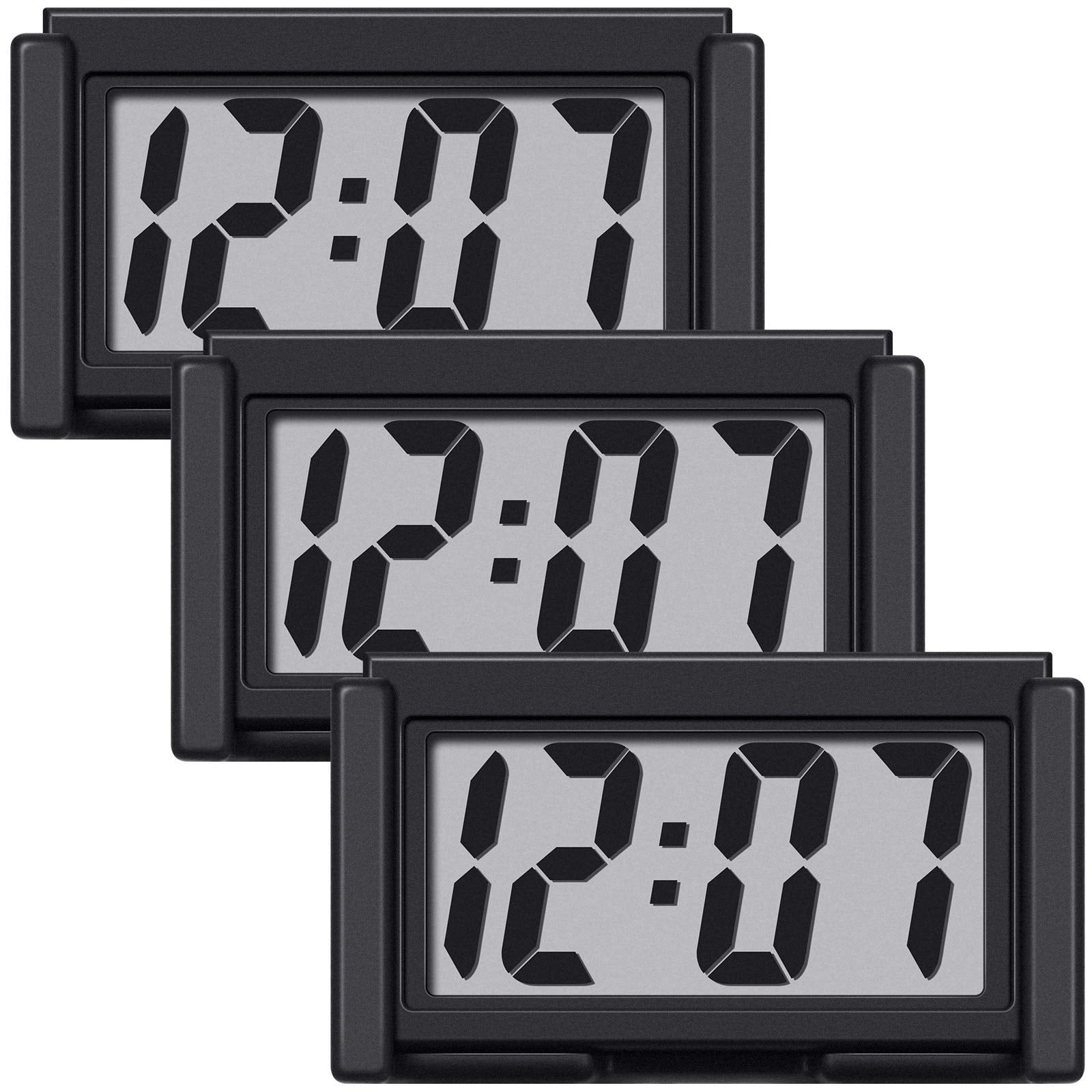 Frienda 3 Pcs Mini Digital Clock Small Magnetic Digital Clock Stick on ...