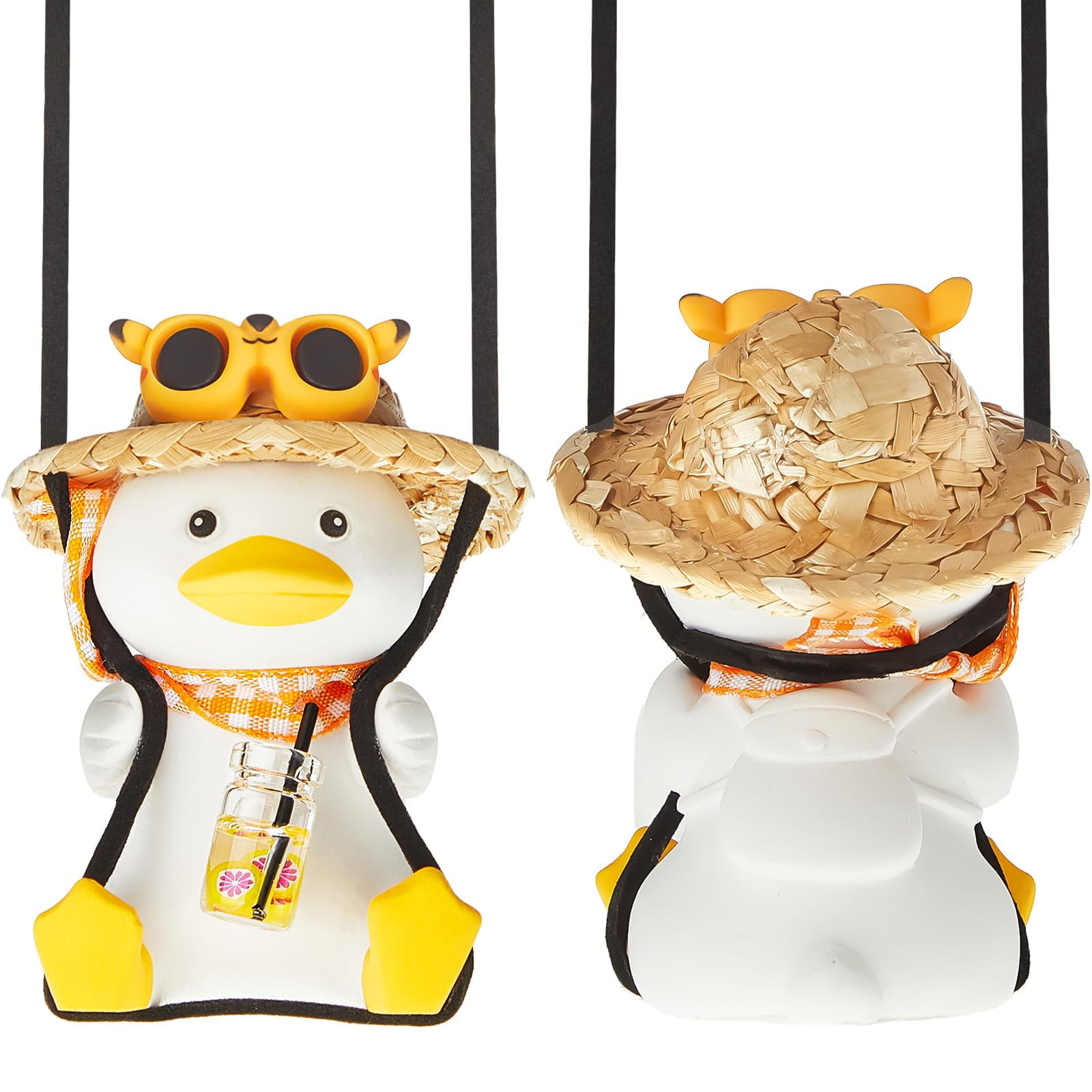 Frienda Cool Swinging Duck Car Hanging Ornament Cute Car Decor Pendant ...