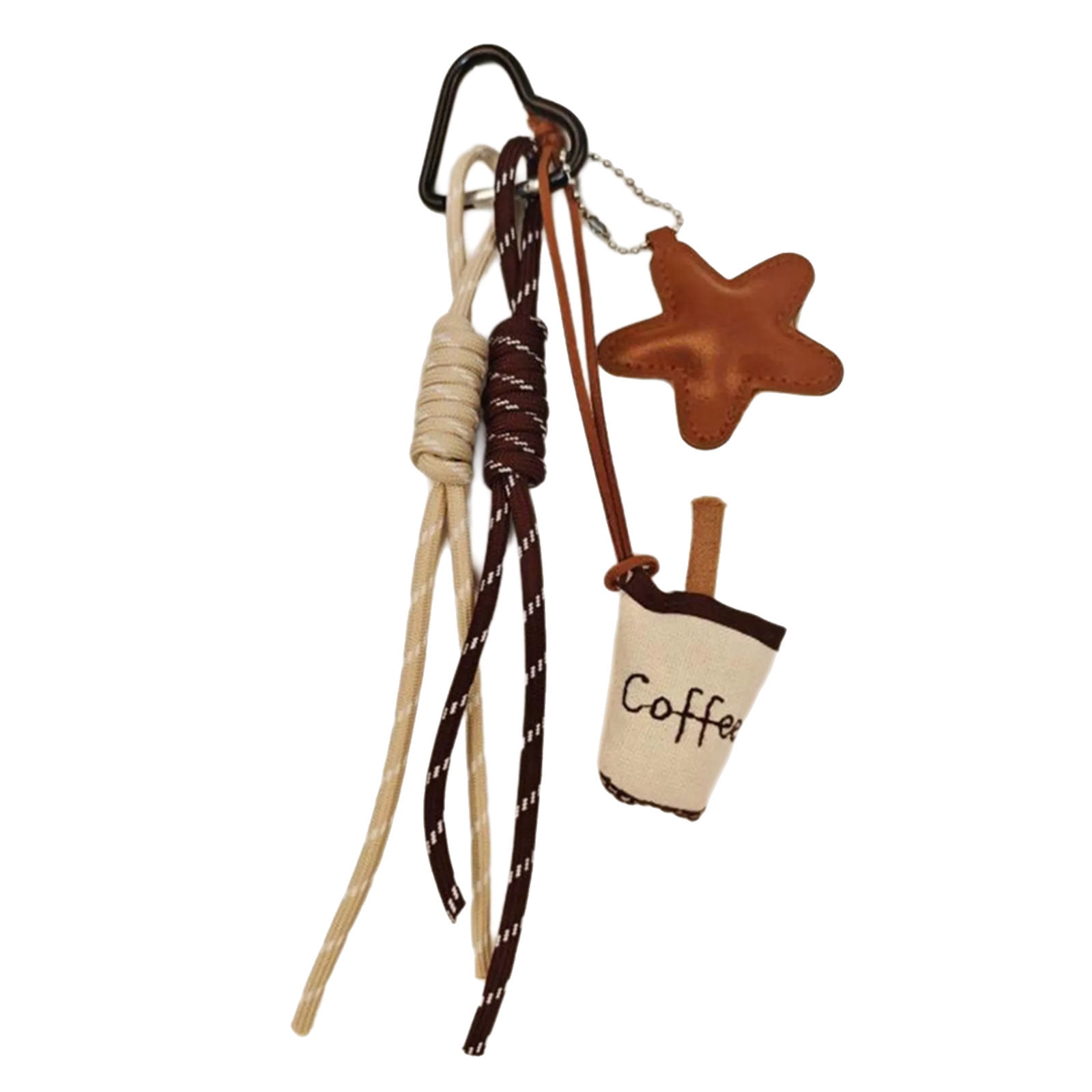 Friendly Alloy Polyester Coffee Cup Keychain Pendant Multi Purpose ...