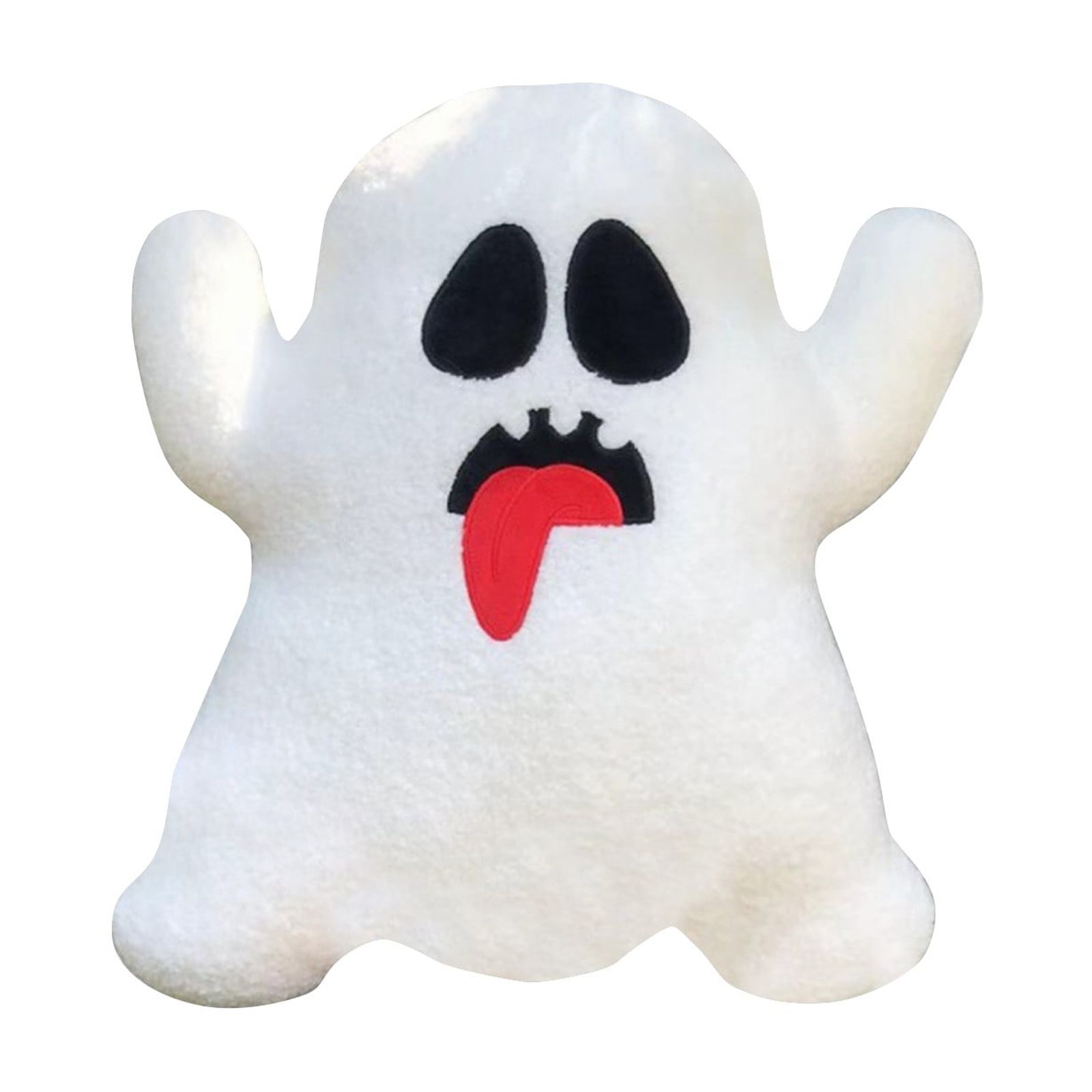 Friendly Ghost Plush Toy - Cartoon Style White Soft Stuffed Animal ...