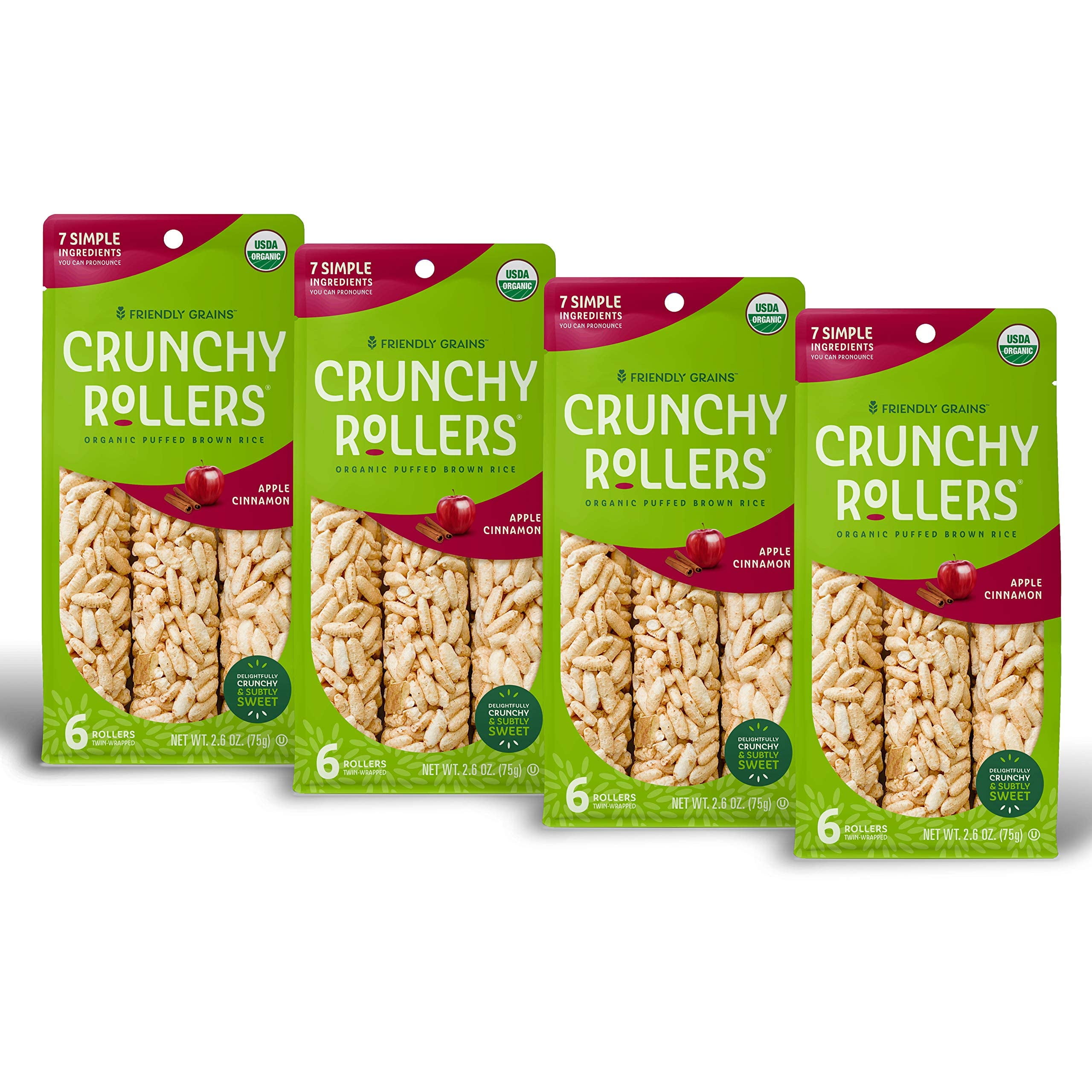 Friendly Grains - Crunchy DPF11 Rollers - Organic Rice Snacks, Crispy ...