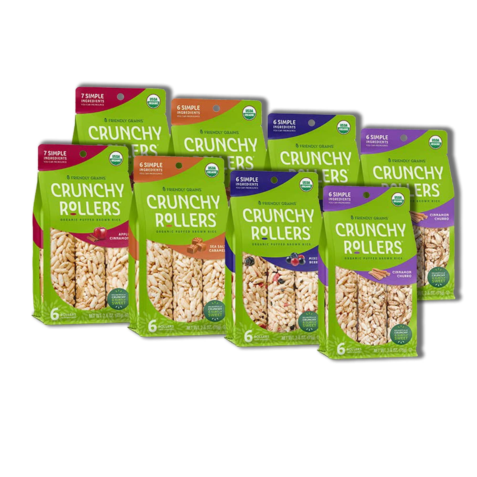 Friendly Grains Crunchy Rice Rollers – Variety Pack - Delicious Crispy ...