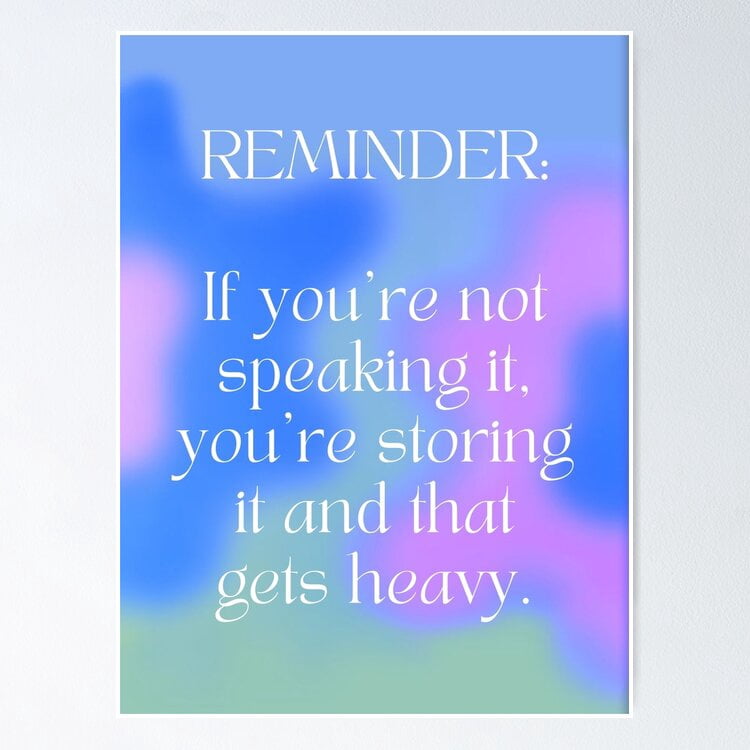 Friendly Reminder Poster- Unframed Poster | Wall Art | Perfect For Home ...