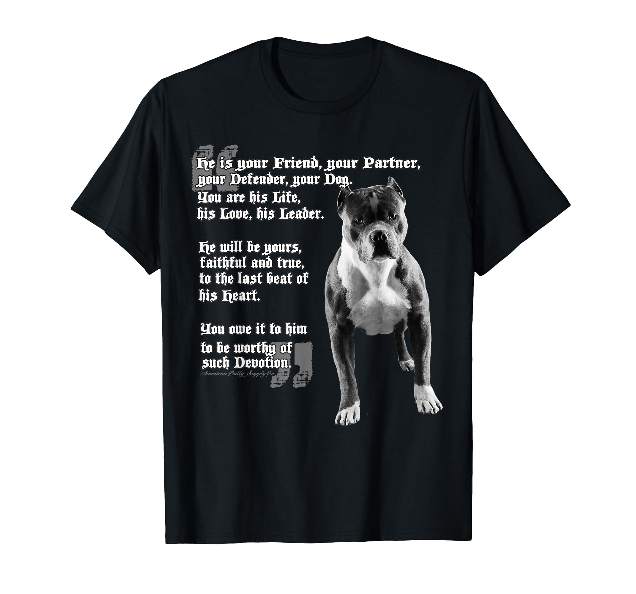Friendly pitbull poem shirt for pit bull lovers - Walmart.com