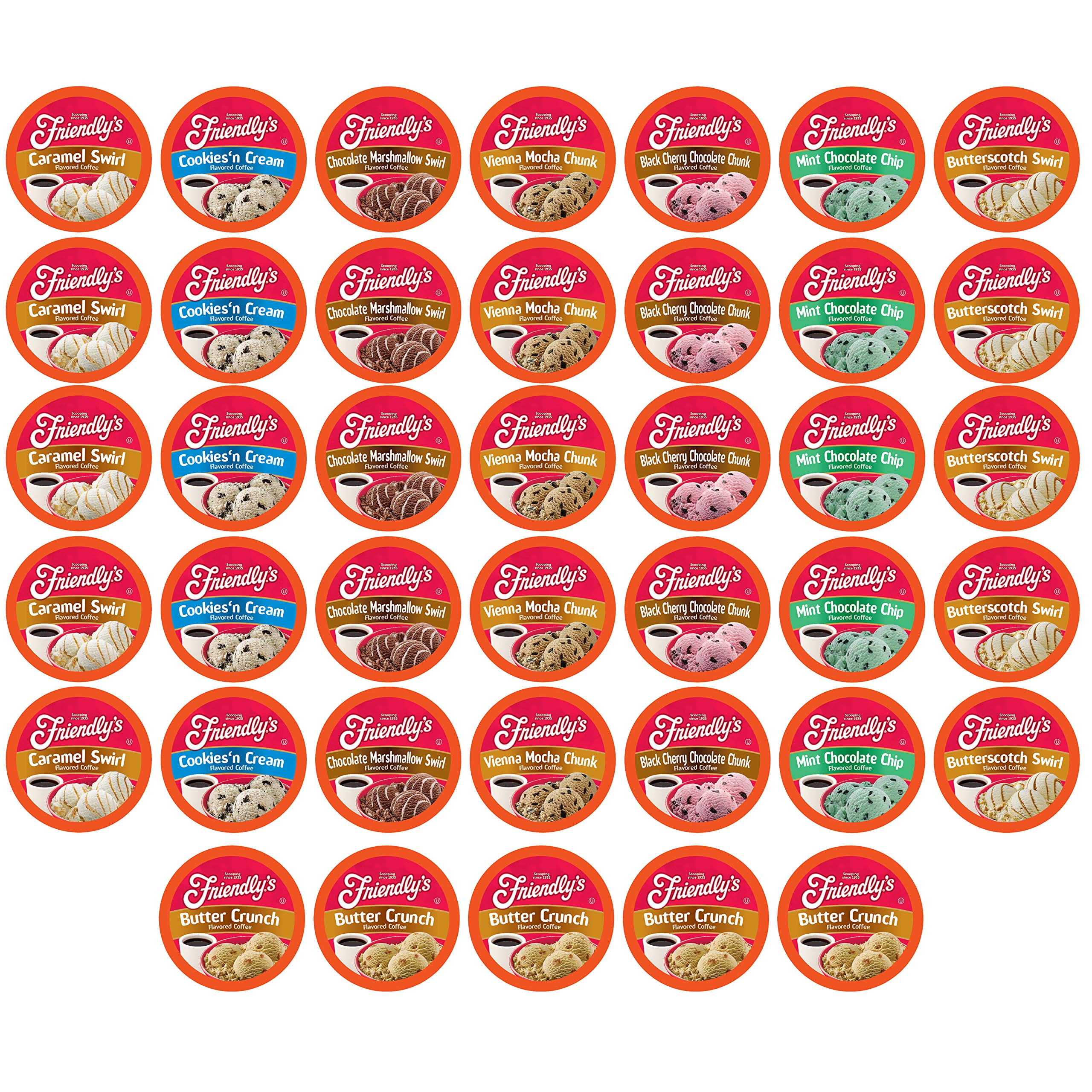 Friendly's Coffee Pods, Assorted Flavored Ice Cream Variety Pack ...