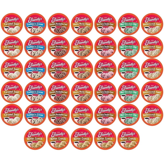 Friendly's Keurig K-Cup Assortment, Medium Roast Flavored Coffee Pods ...