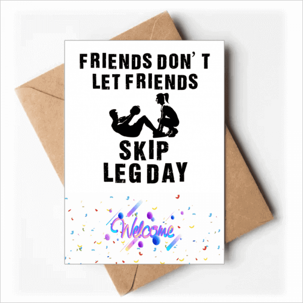 Friends Accompany Sports Help Welcome Back Greeting Cards Envelopes ...